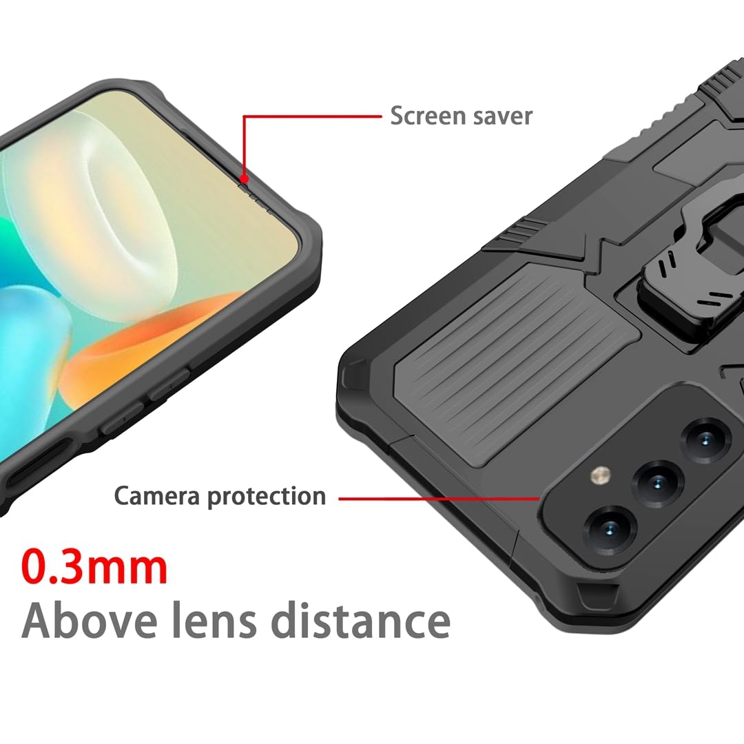 Compatible with Oppo Reno2 F Case,Built-in Kickstand Shockproof Protective Cover,Compatible with Oppo Reno2 F Case 2 in 1 Phone Case Cover Gray