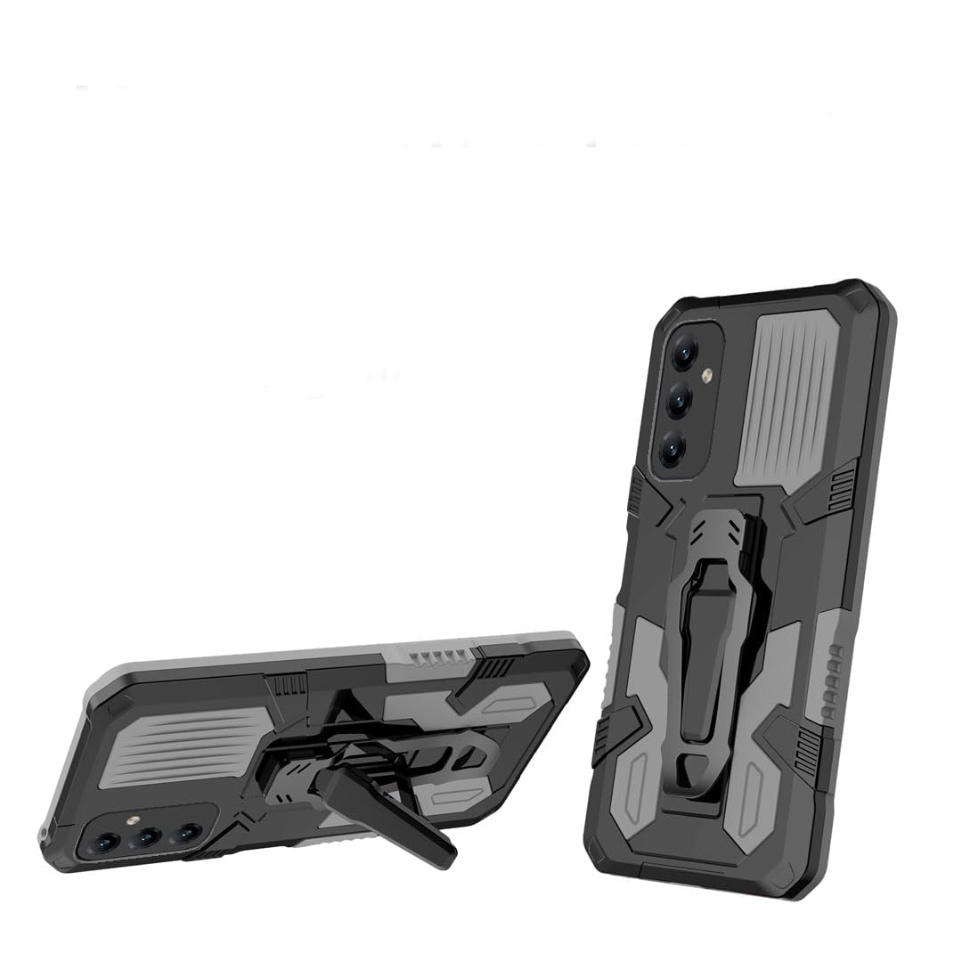 Compatible with Oppo Reno2 F Case,Built-in Kickstand Shockproof Protective Cover,Compatible with Oppo Reno2 F Case 2 in 1 Phone Case Cover Gray