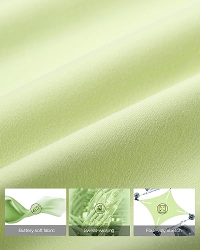 Workout Tops for Women Corset Yoga Tops Atheltic Camisole Tank Top with Built-in Bra White Jade
