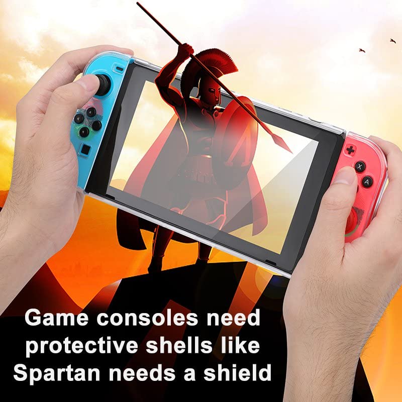 Pan Africa Fingerprint Protective Clear Case for Switch Game Controller Grip Cover Cute Printed