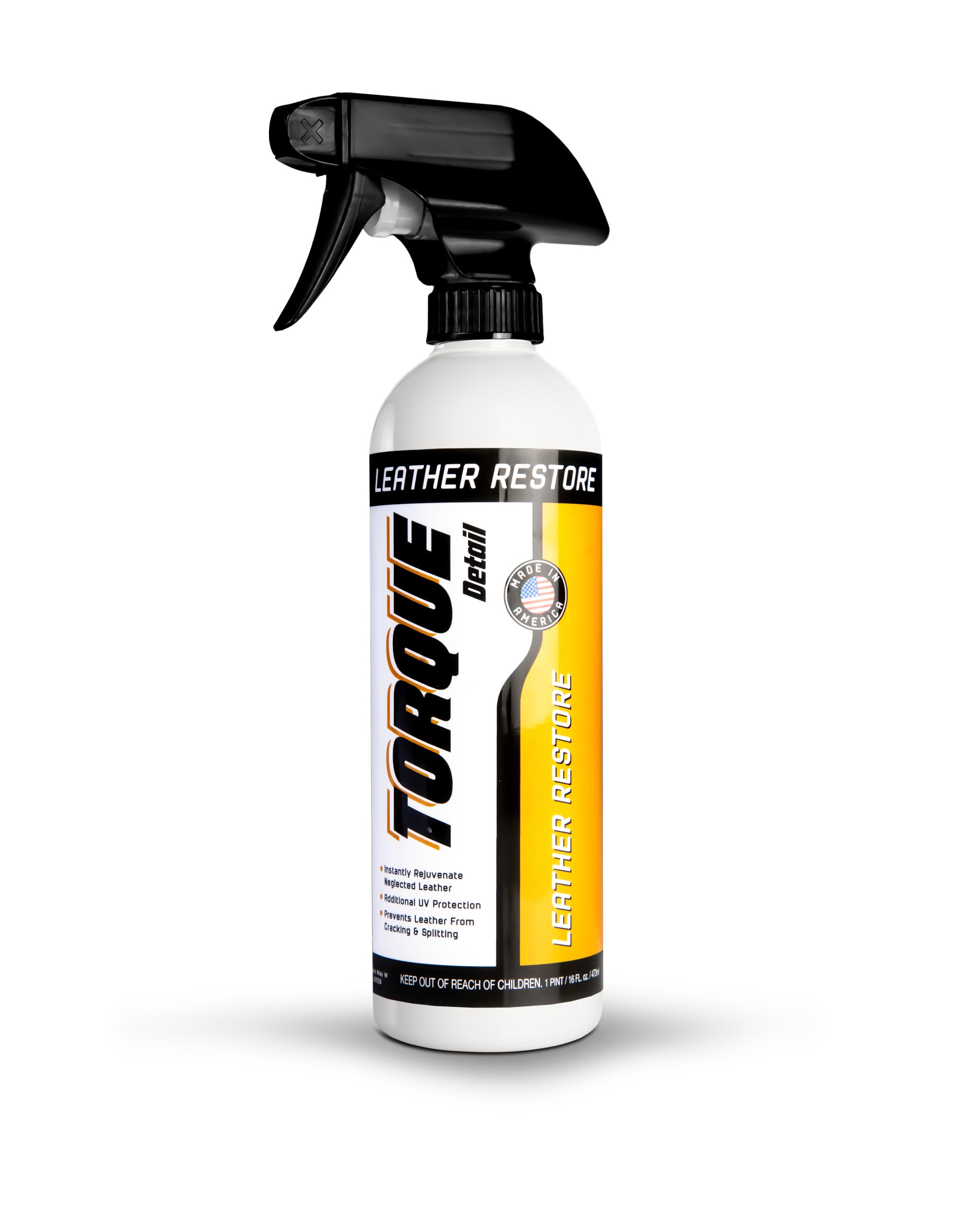 Torque Detail Leather Restore Ceramic Conditioner 16oz - Nourish, Revive + Protect Leather - Leather Conditioner Cleaner & Protectant