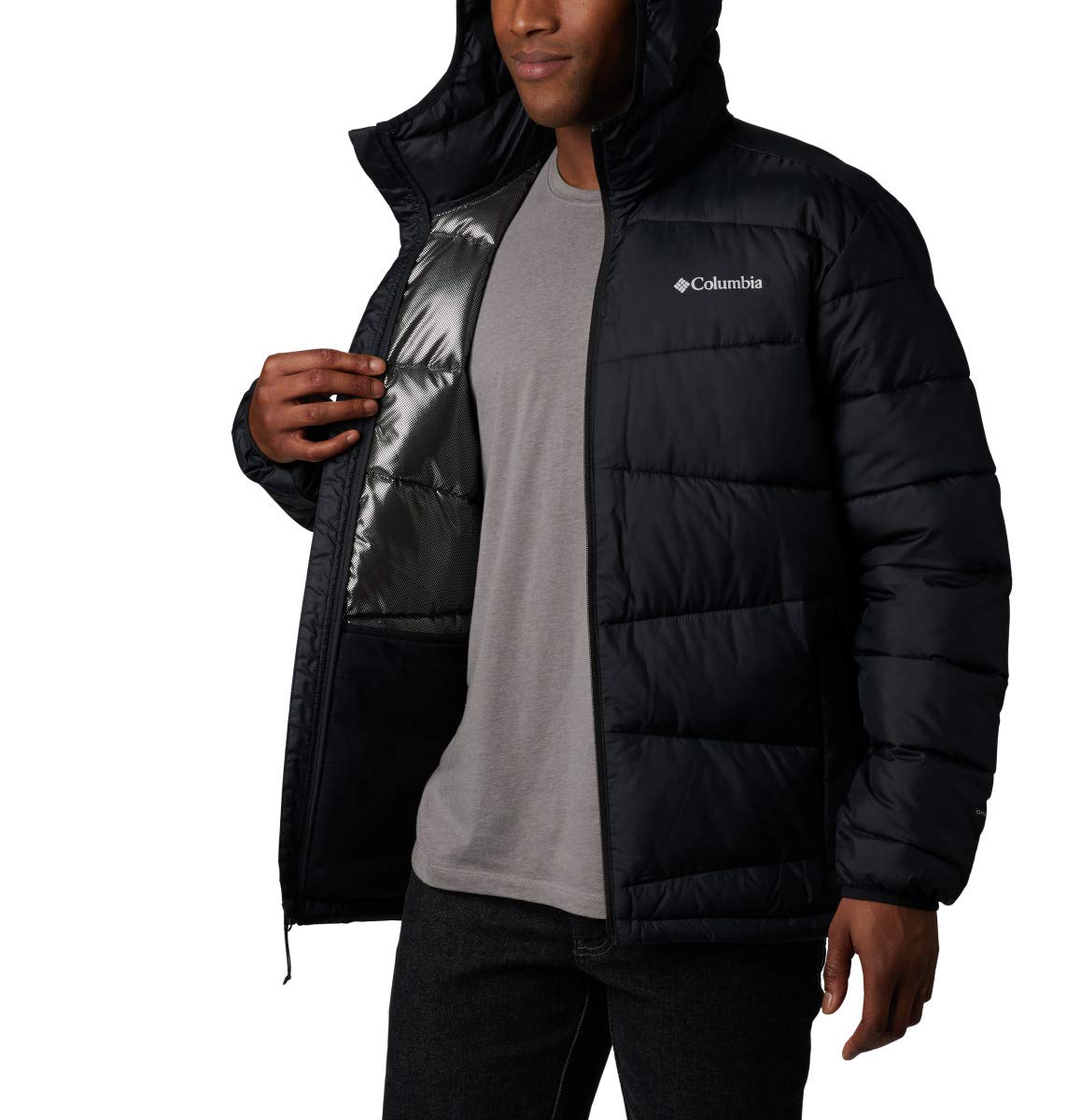 Columbia Men's Fivemile Butte Hooded Jacket, Black, XX-Large