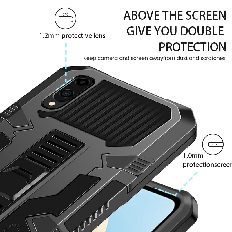 Compatible with Oppo Reno2 F Case,Built-in Kickstand Shockproof Protective Cover,Compatible with Oppo Reno2 F Case 2 in 1 Phone Case Cover HEI