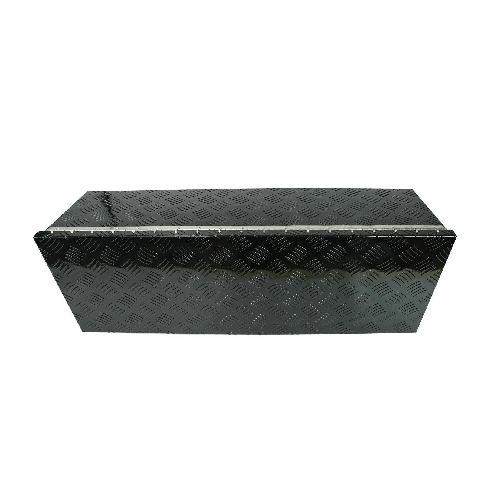 bchsadvb 39"x13"x10" Inch Black Aluminum Pickup Truck Trunk Bed Tool Box Car Outdoor Under Trailer Tongue Box Storage with lock