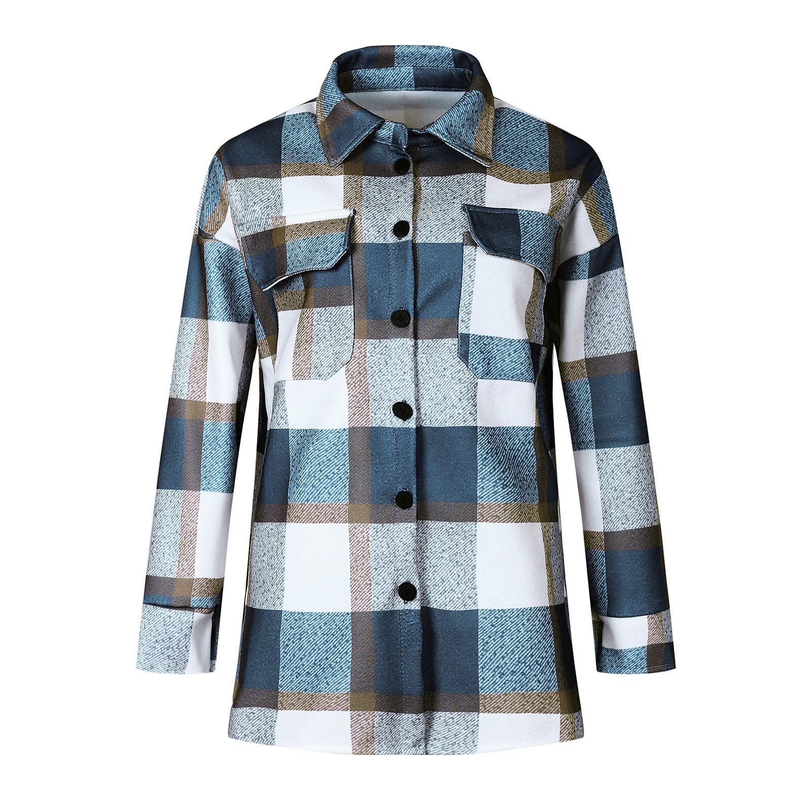 SHOPESSA Placed Recently by Me Womens Winter Coats Wool Shacket Jacket Women Turn Down Collar Coat Office Clothes for Women chamarras para Mujer para el Frio Early 2023