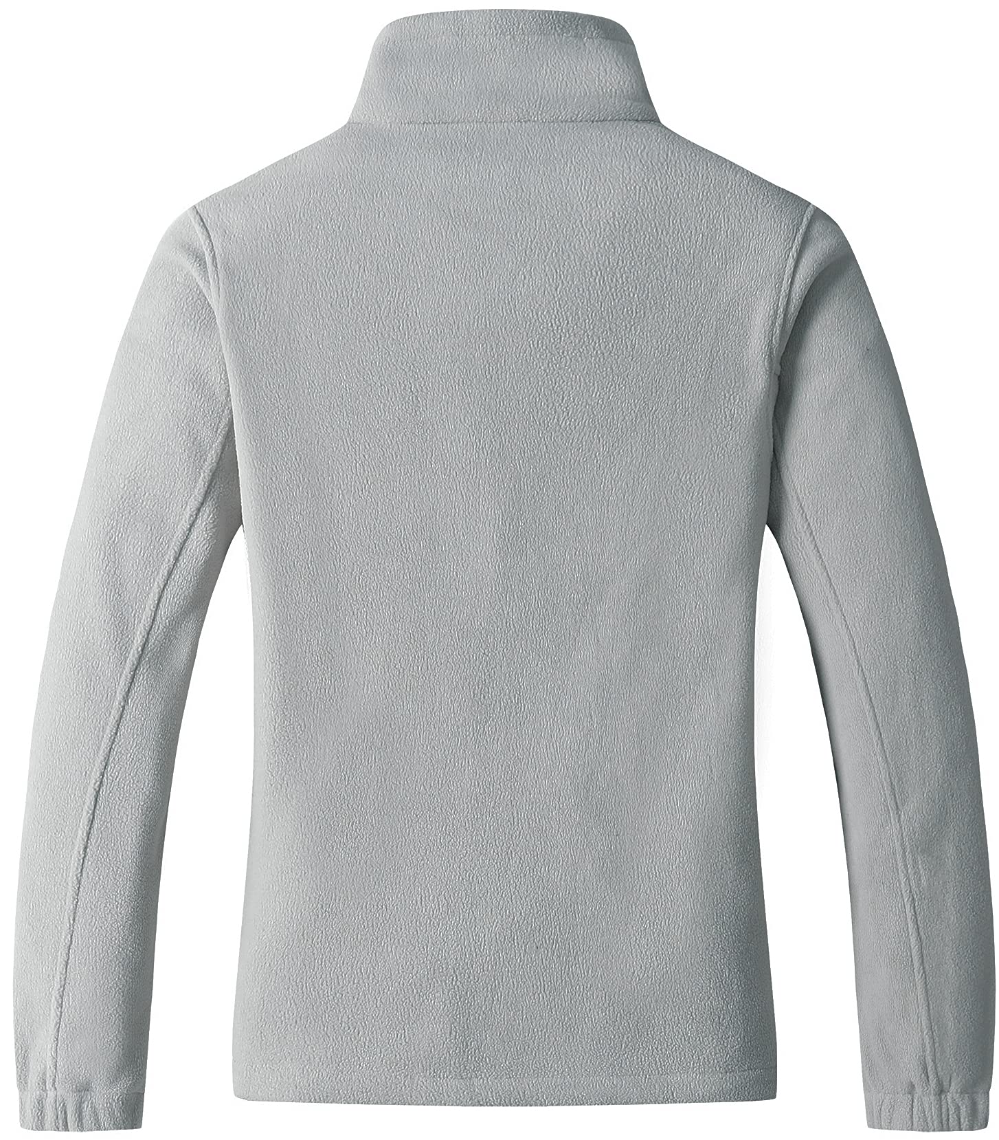 GIMECEN Women's Lightweight Full Zip Soft Polar Fleece Jacket Outdoor Recreation Coat With Zipper Pockets Medium
