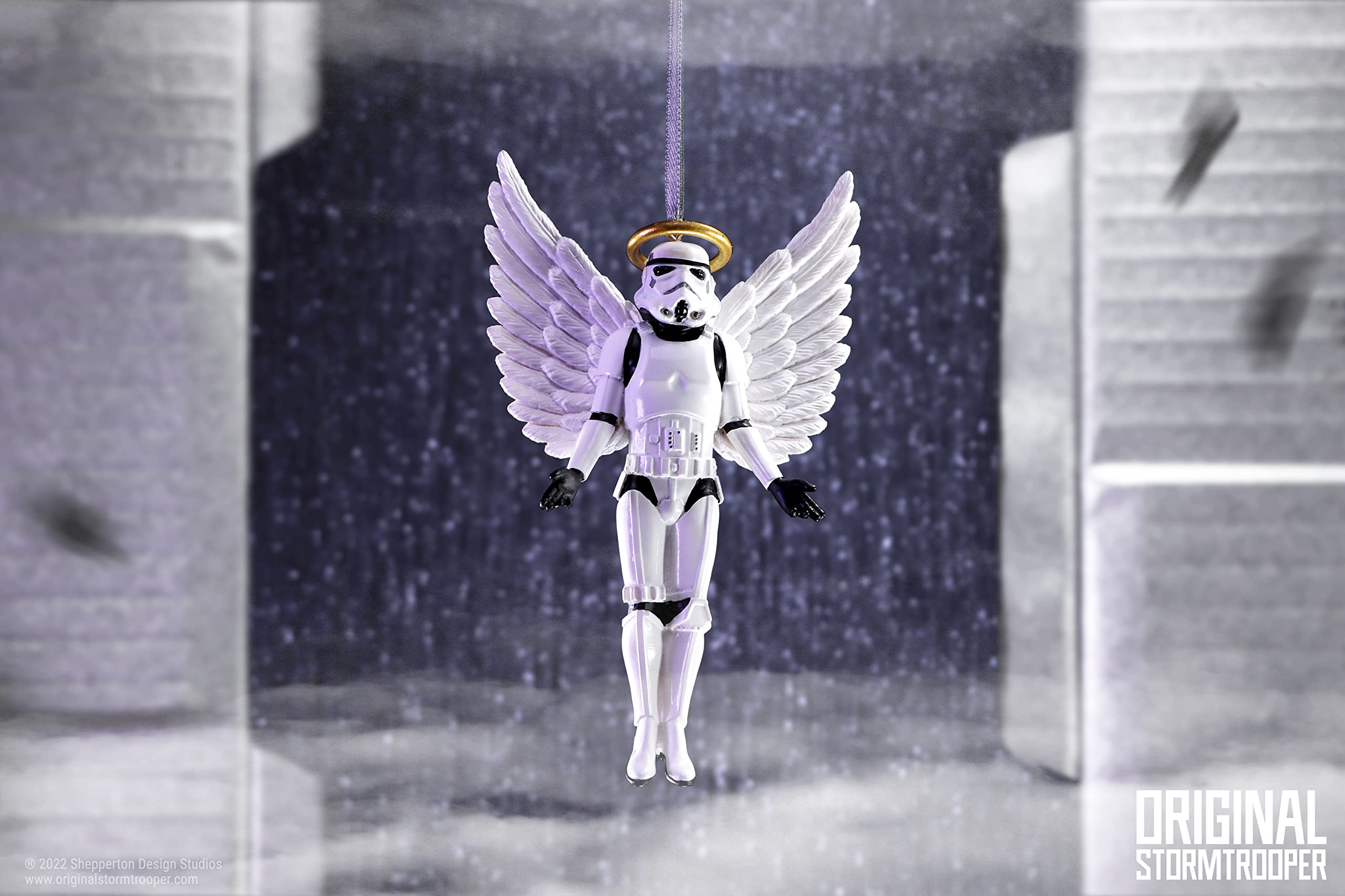 Nemesis Now Stormtrooper Angel Hanging Ornament 13cm, Resin, White