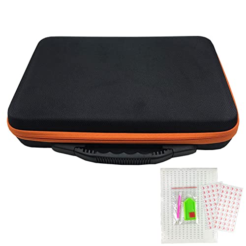 Diamond Painting Storage - 20/40/80 Bottles Portable Box for Beads, Seeds, Studs, Rhinestones, Buttons Organizing
