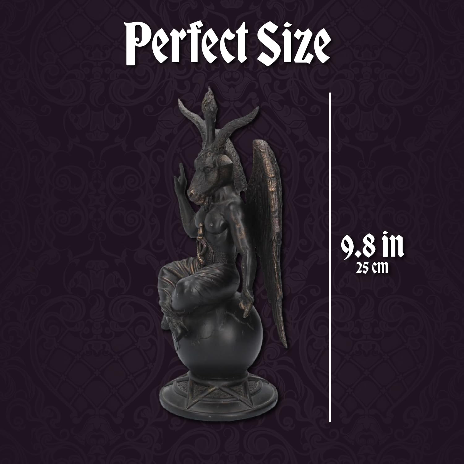 Nemesis Now Baphomet Occult Figurine, 25cm, Hand-Painted, Gothic Mystical Ornament, Giftable Merchandise and Collectible Decor