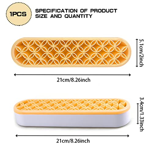 ANRONCH Silicone Makeup Brush Holder, Multi-Purpose Desktop Organizers Make up Brush Stand Holder 5D Diamond Painting Pen Holder Sewing Tool Storage Box Desktop Storage Box for Brush,Painting Brush