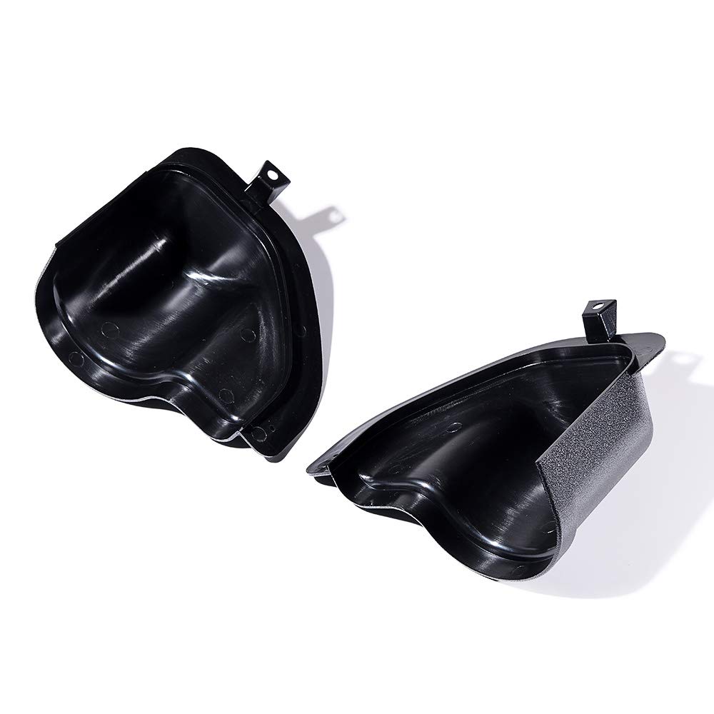 2X Black Interior Storage Box Trunk Organizers Cargo Side Tray Compatible with 2018-2024 Wrangler JL JLU