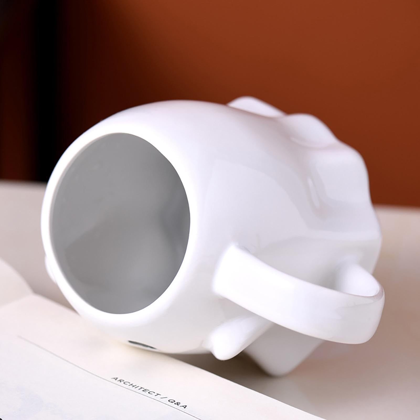 Apujent Cute Halloween Ghost Mug,440ML Ghost Mug Coffee, Cartoon Ghost Mug, Halloween Ghostshape Decor Mugs,Cute Halloween Mugs,Ghost Shaped Cup, Ceramic Ghost Mug Decor,For Women, Men, Teens