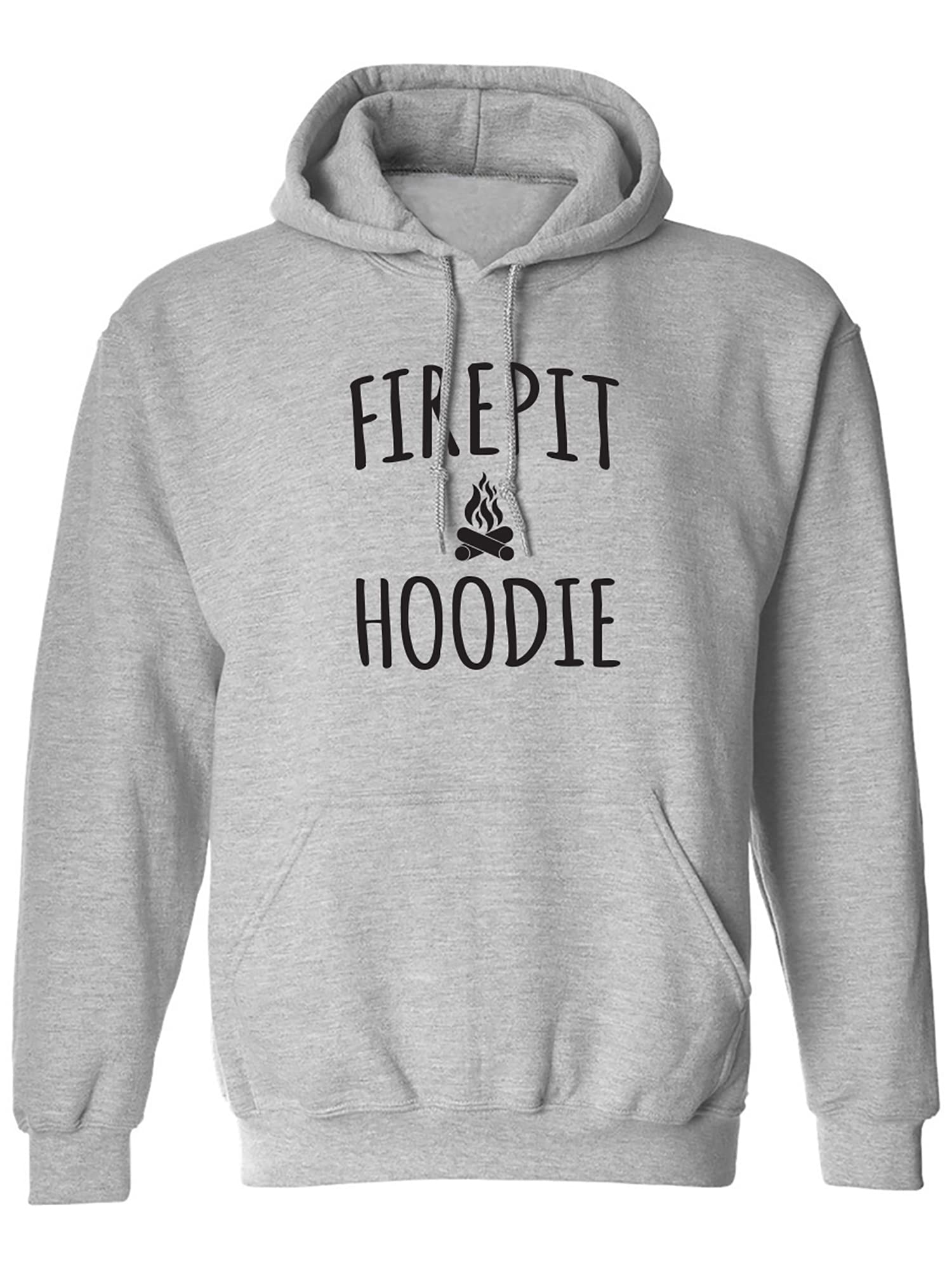 zerogravitee Firepit Hoodie Adult Hooded Sweatshirt in Sport Grey - Medium