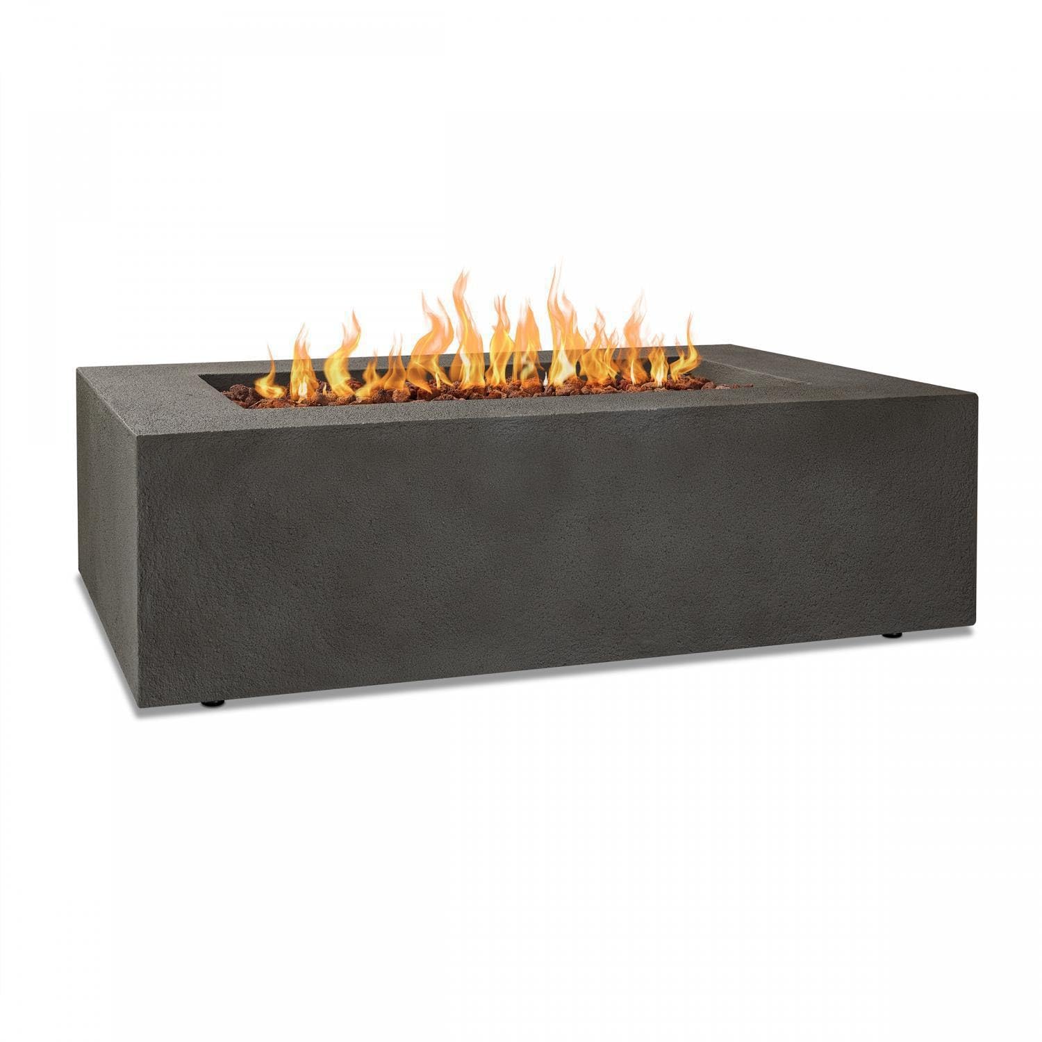 Lakeview Villa Flora 50-Inch Rectangle Natural Gas Fire Pit Table - Glacier Gray - SC-9750NG-GLG