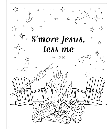 Color & Grace: Faith, Family & Firepits: A Coloring Book of Fellowship in Christ