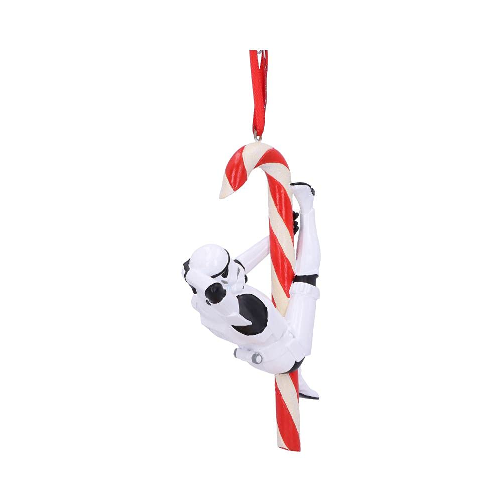 Nemesis Now Stormtrooper Candy Cane Hanging Ornament Decoration 12cm, Christmas