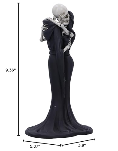 Nemesis Now Eternal Kiss 24cm, Resin, Gothic Wedding Giftware, Skeleton Kiss Figurine, Cast in The Finest Resin, Hand-Painted,Black and White