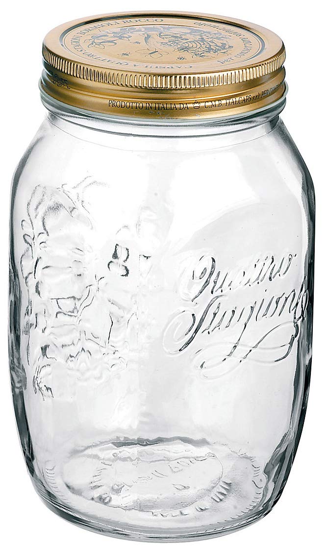 Bormioli Rocco Quatro Stagioni 1-Liter (33.75) Canning Jar - Clear
