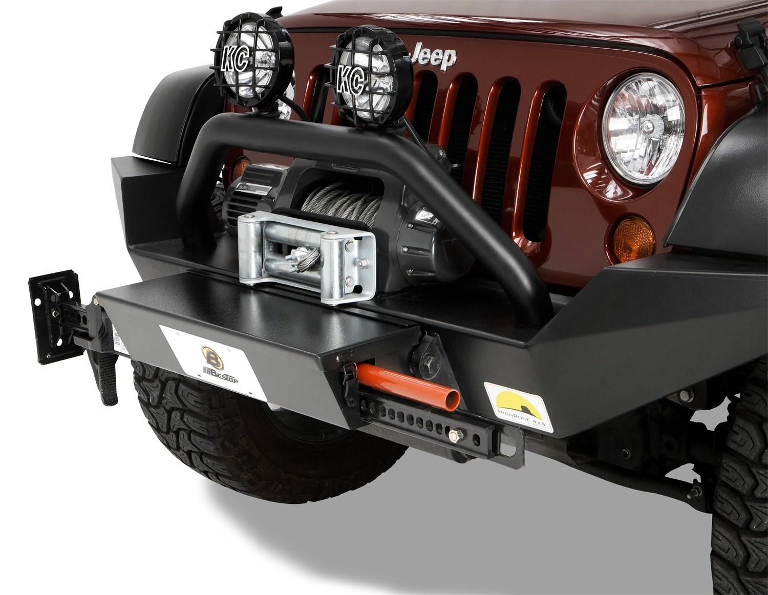 Bestop 42909-01 HighRock 4X4 Black Bumper Storage Box