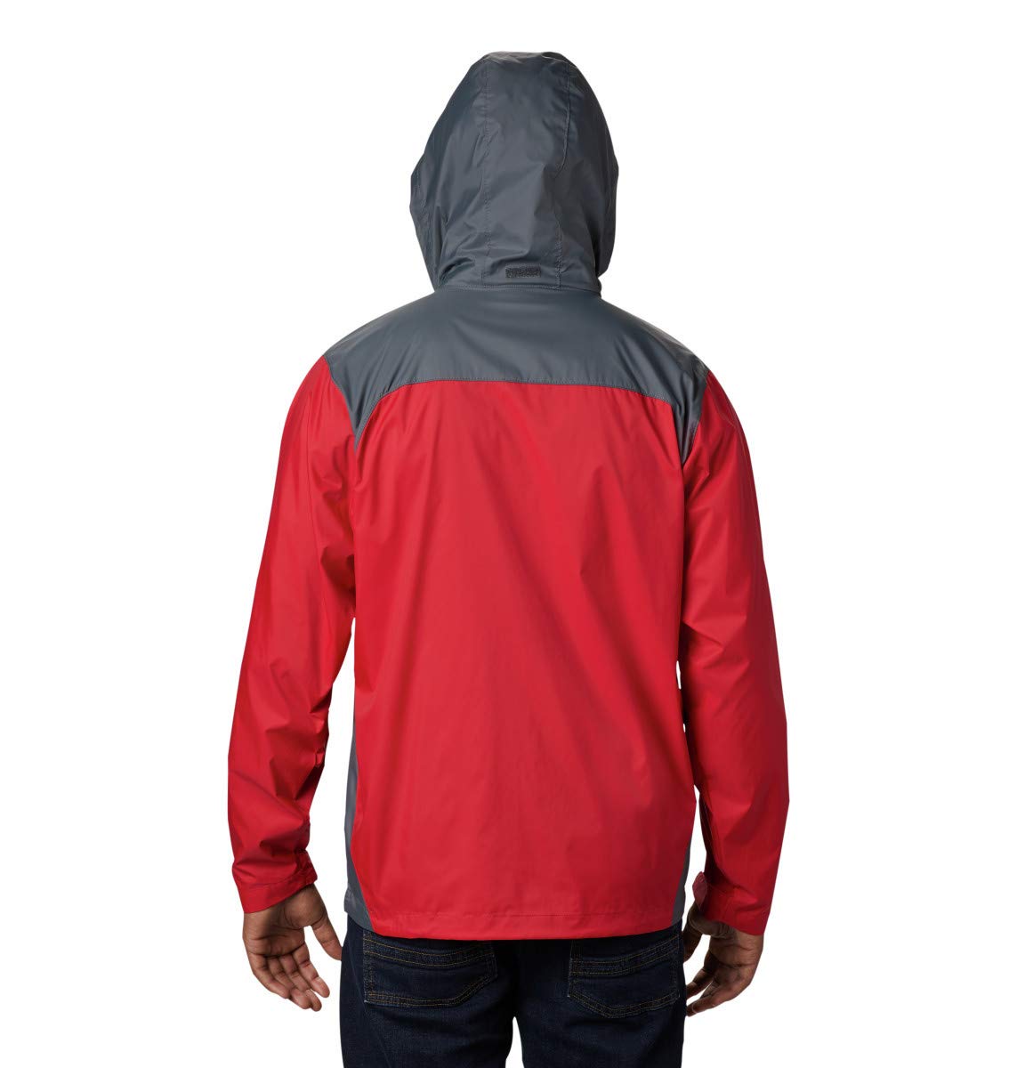 Columbia Men's Glennaker Lake Rain Jacket, Mountain Red/Graphite, Medium