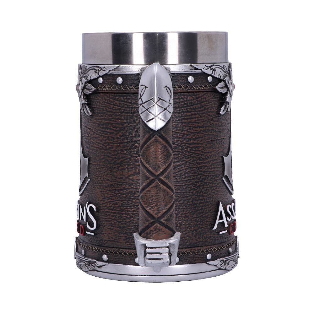 Nemesis Now Video Game Merch Tankard, Hand-Painted Resin Beer Mug, Stainless Steel Removable Insert, Gamer Gifts, 15.5cm - Assassin's Creed The Brotherhood