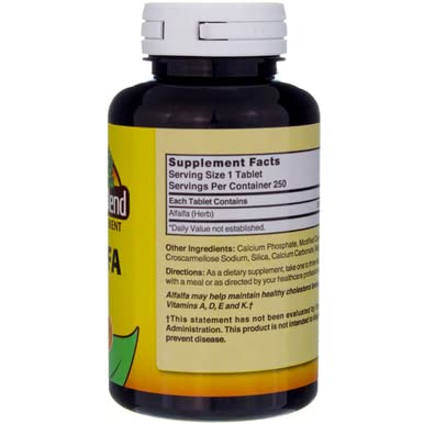 Nature's Blend Alfalfa 250 mg 250 Tabs