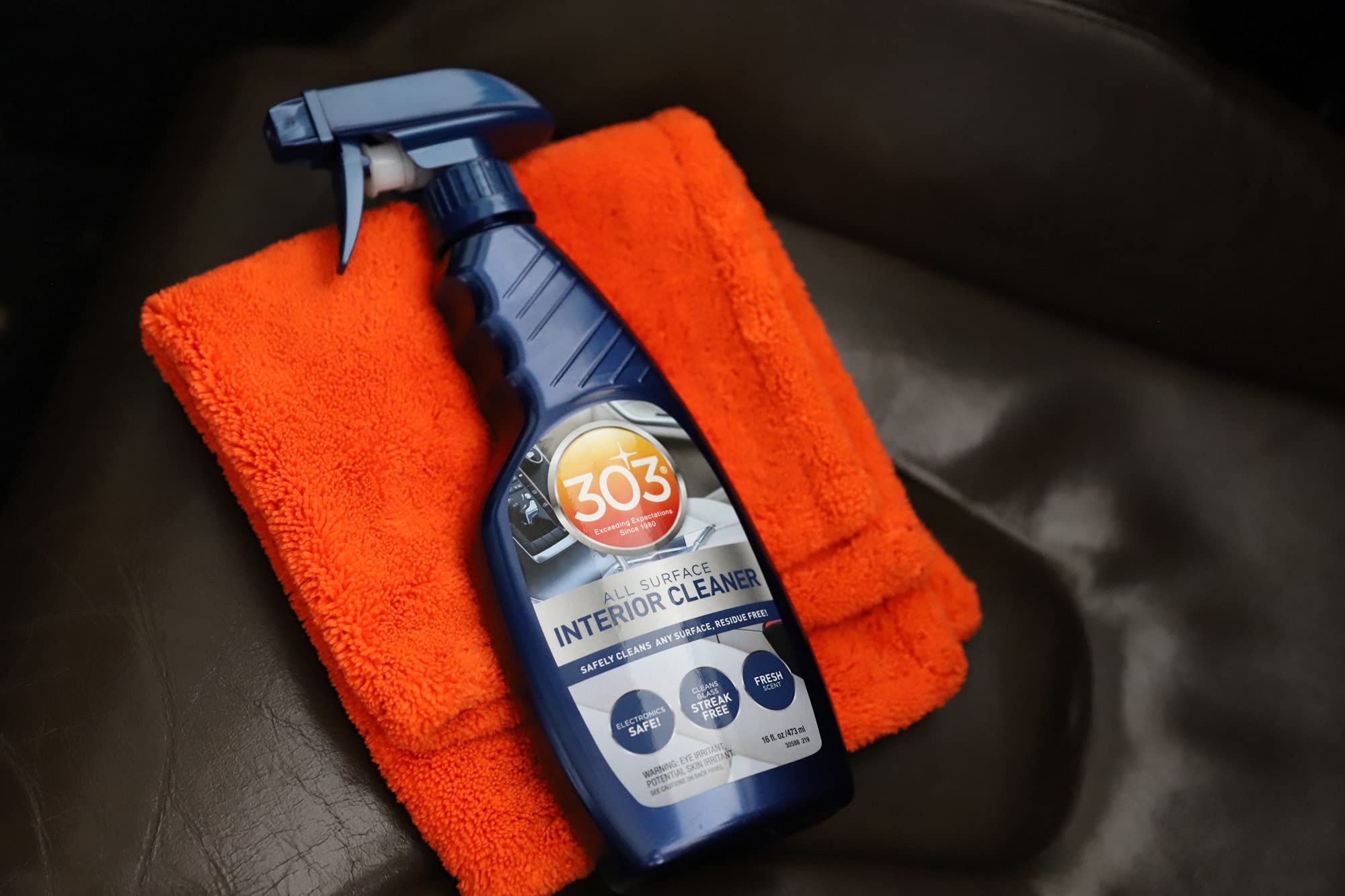 303 Products 30588CSR Interior Cleaner - Safely Cleans Any Surface, Residue Free - Safe for Use on Touchless Touch Screens, Including LCD - Cleans Glass Streak Free, 16 fl. oz. Packaging May Vary