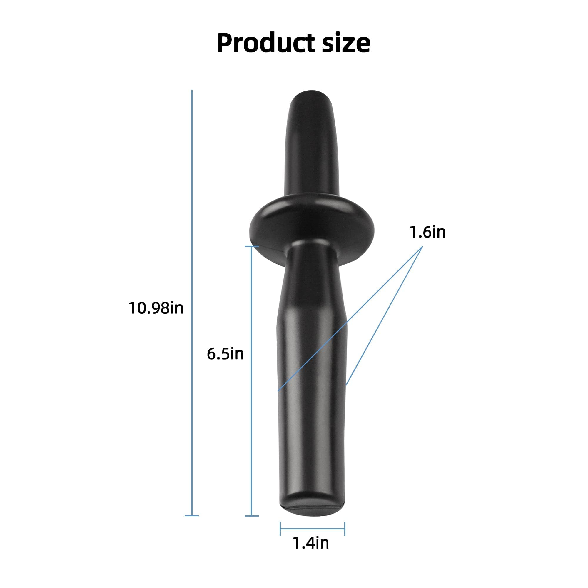 BXIZXD Low Profile Blender Tamper Accessories Parts Replacement for Vitamix Blender 64-Ounce and 40-Ounce Containers Only, Compatible with Professional Series Pro 750 5300 7500 Blender, 11 In, Black