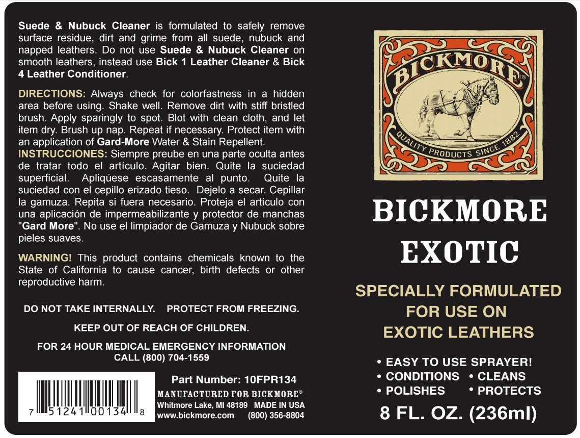 Bickmore Exotic 8oz (2-Pack) - Specially Formulated Leather Spray Used to Clean Condition Polish and Protect Exotic Leathers & Reptile Skins