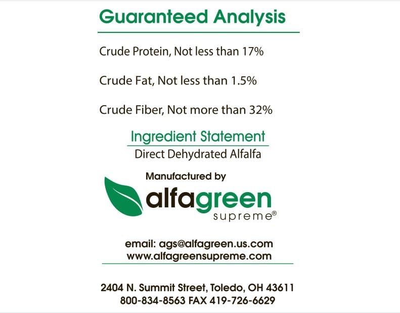 New Country Organics | Alfalfa Pellets for Livestock | Certified Organic and Non-GMO | 50 lbs