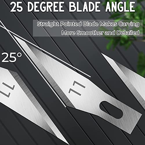 Jetmore 160 Pack Hobby Blades, #11 Hobby Knife Replacement Blades, Precision Replacement Craft Exacto Knife Blades Hobby Knife Blades Refills for Art, Craft, Scrapbooking, Cutting, Carving