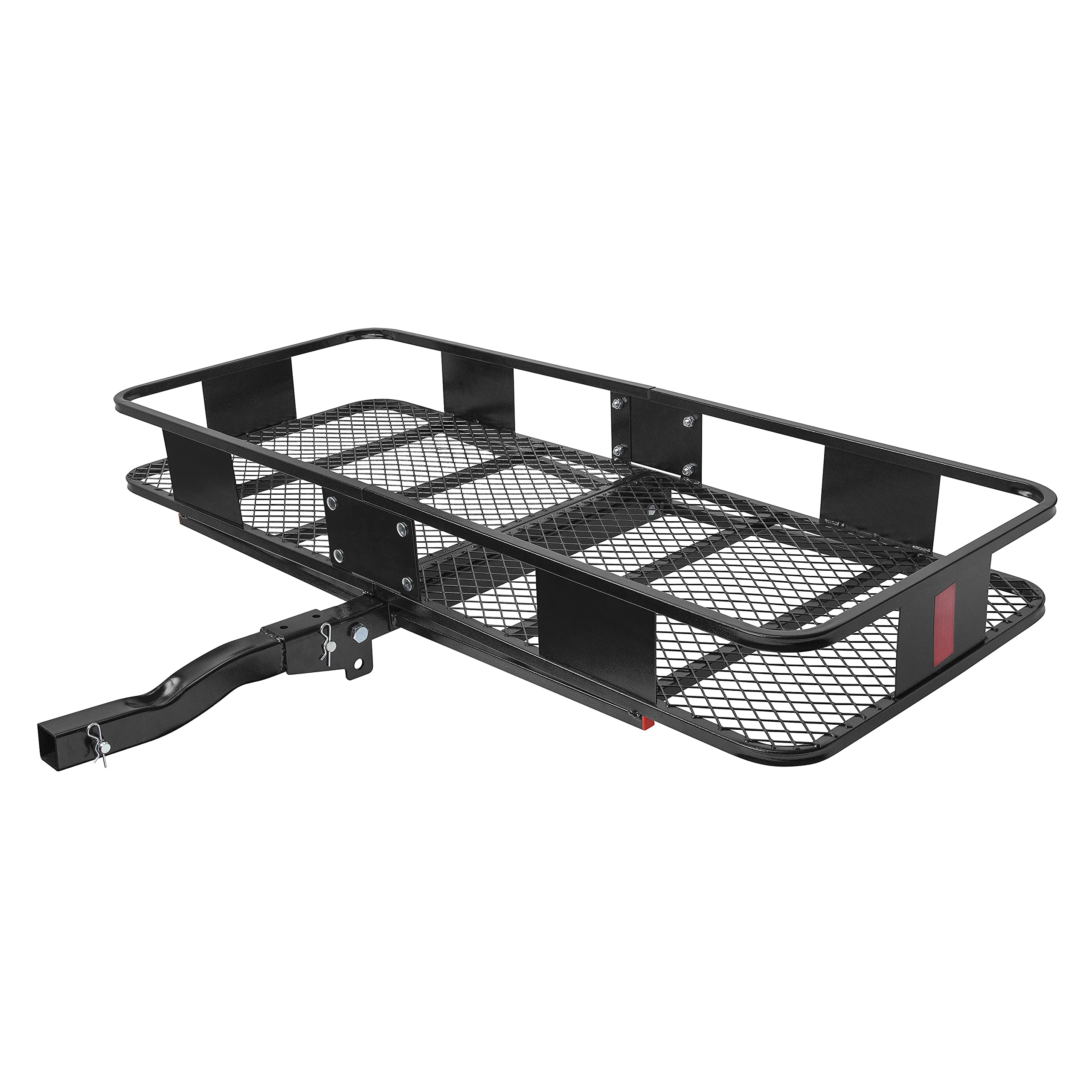 CARGOSMART 60 in. x 24 in. Folding Cargo Tray Carrier with 6 in. High Side Rails for 2 in. Receivers, 500 lb. Capacity