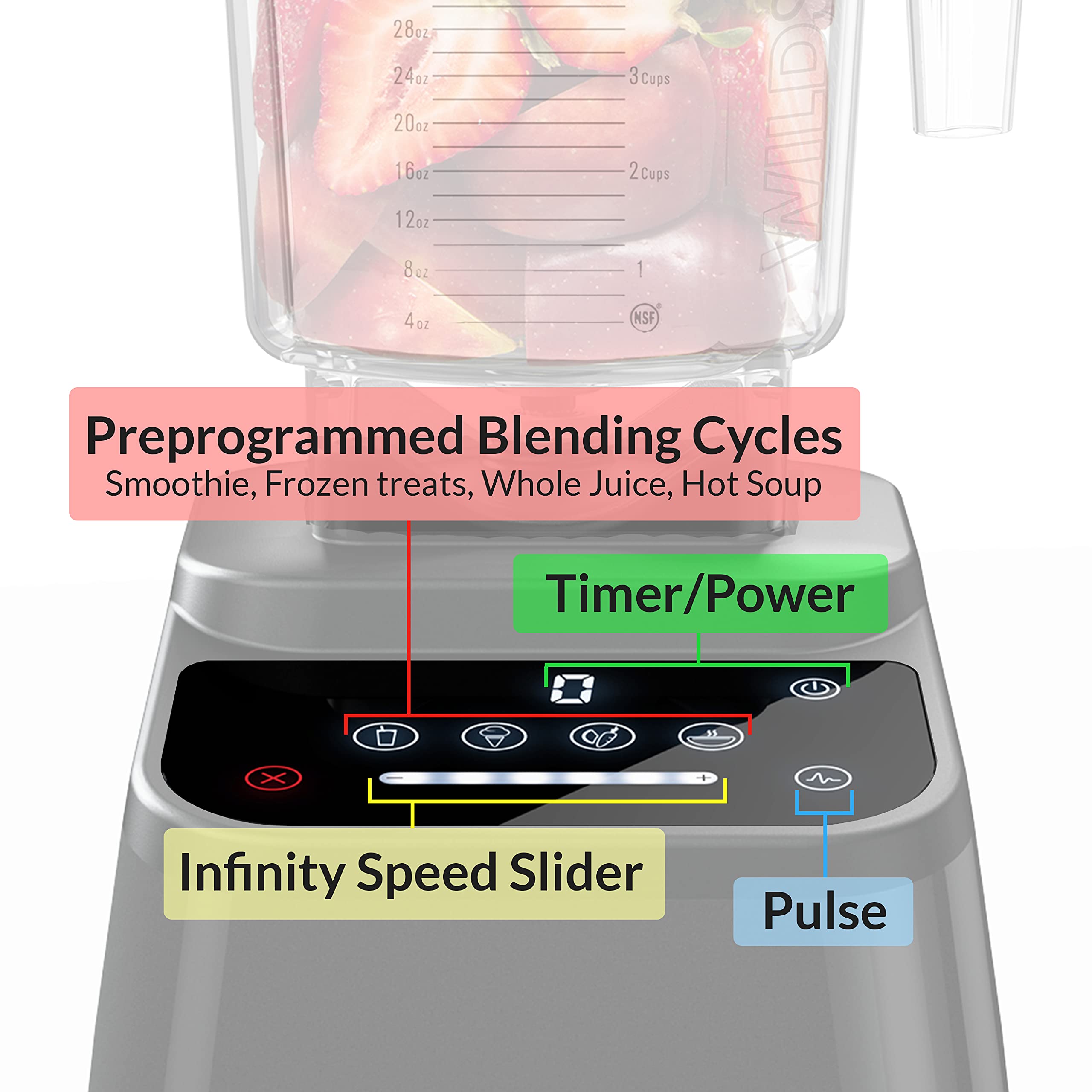 Blendtec Blender, Designer 625, Pomegranate