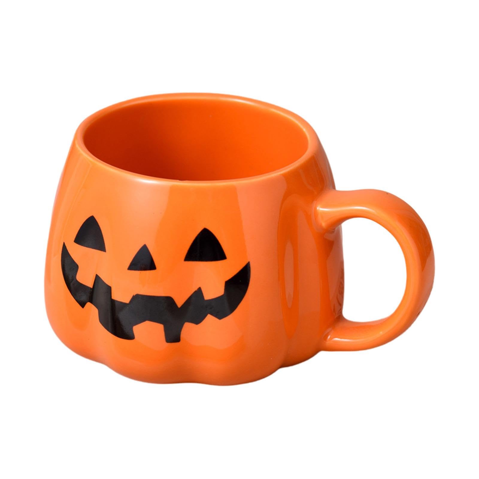 SPEESY Halloween Coffee Mug Pumpkin Coffee Cups Cute Fall Pumpkin Coffee Mug Halloween Coffee Cups Gifts for Women Men