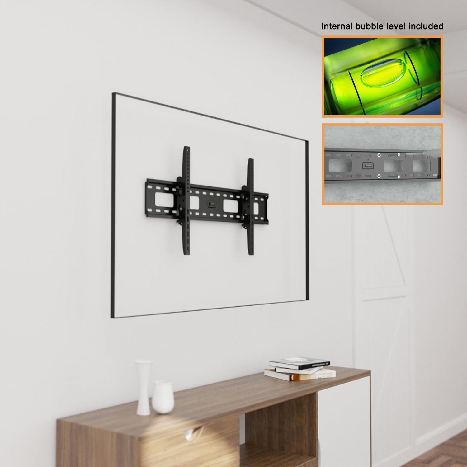 Ultra Slim Tilt TV Wall Mount Bracket for LG - 83" Class C3 Series OLED 4K UHD Smart webOS TV - OLED83C3PUA - Low Profile 1.7" from Wall, 12° Tilt Angle, Easy Install