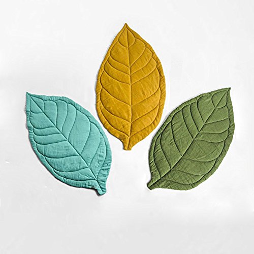 BYyushop Newborn Baby Leaf Shape Soft Crawling Carpet Baby Play Mat Kid's Room Decoration - Green