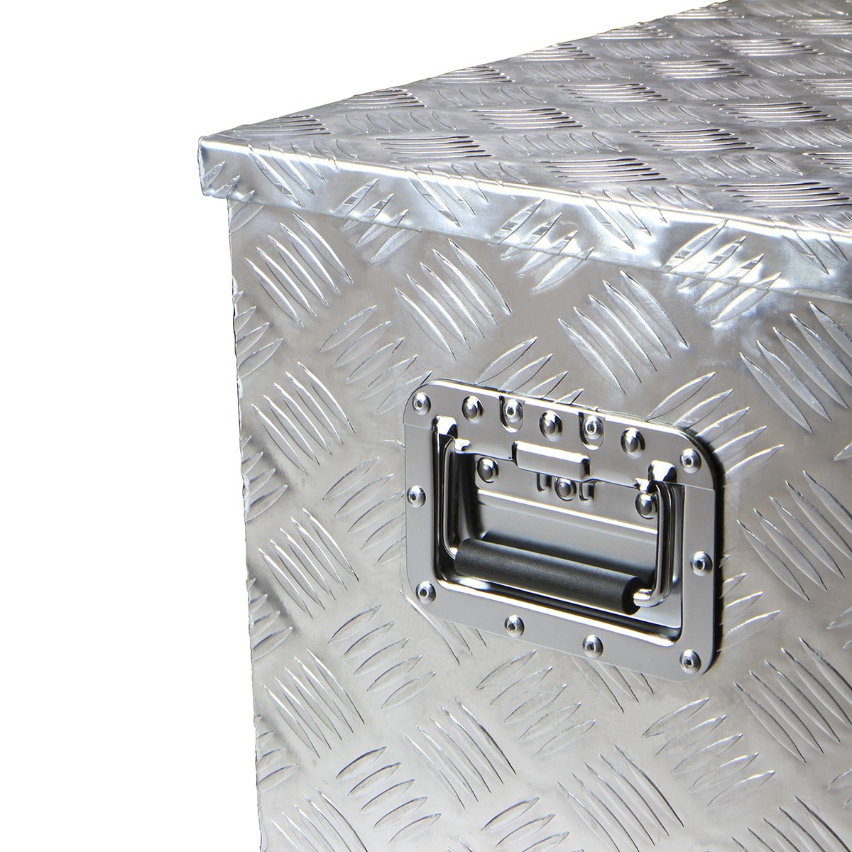 Stark 48" Aluminum Truck Box Underbody Flatbox Pickup Tool Box RV ATV Trailer Tool Storage Lock with Keys