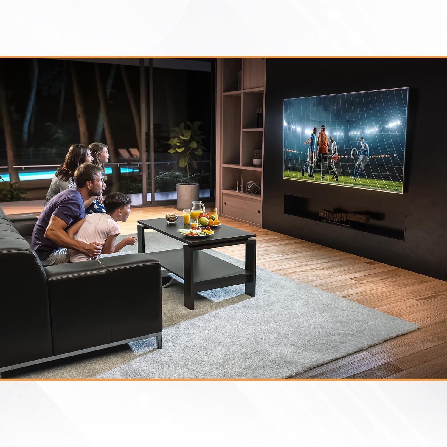 Ultra Slim Tilt TV Wall Mount Bracket for LG - 83" Class C3 Series OLED 4K UHD Smart webOS TV - OLED83C3PUA - Low Profile 1.7" from Wall, 12° Tilt Angle, Easy Install