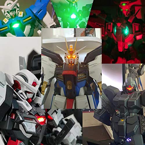 Tesytto 5PCS LED Units for Gundam Models Kits, MG LED Unit Set for Gundam 00 MG GN-X Light Up Certain Gundam Models Hobby Accessories (Green)