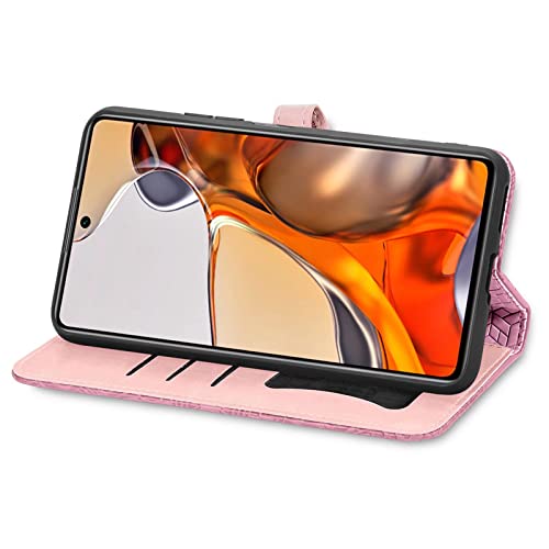 YukeTop Case for Oppo Reno2 Z, PU Leather Flip Folio Wallet Cover, with Card Slots, Case Cover for Oppo Reno2 Z.(Pink)