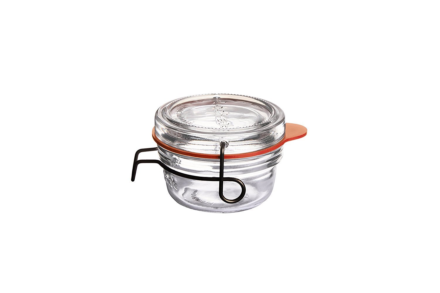 Luigi Bormioli Lock-Eat Food Jar, 2.75 oz, Clear