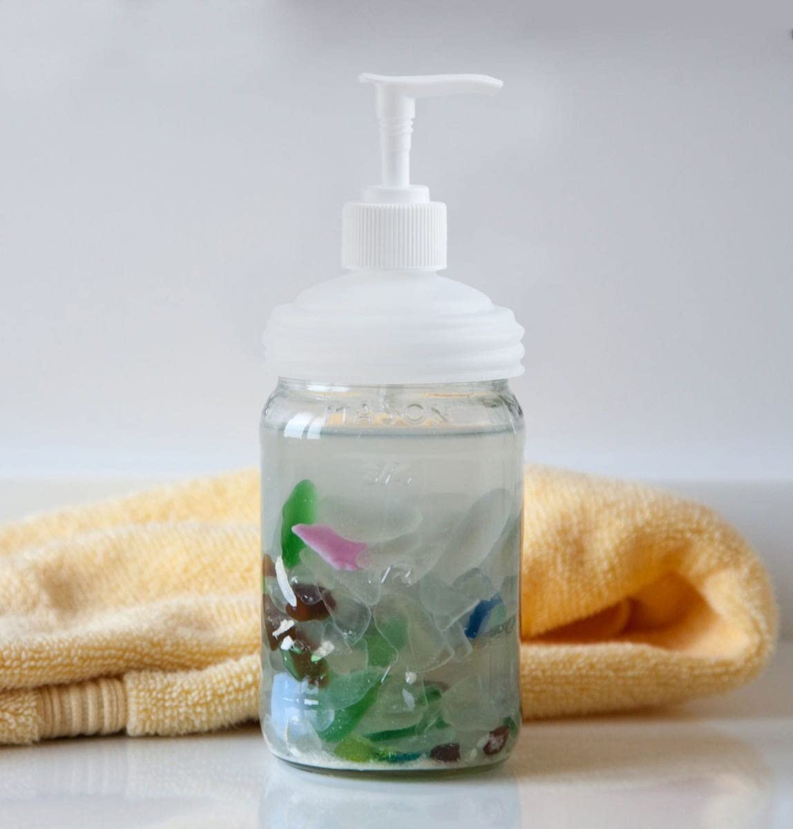 reCAP Mason Jar Pump | Regular Mouth | Made in The USA | Leak-Proof | Freezer-Proof | Natural - 2 Pack