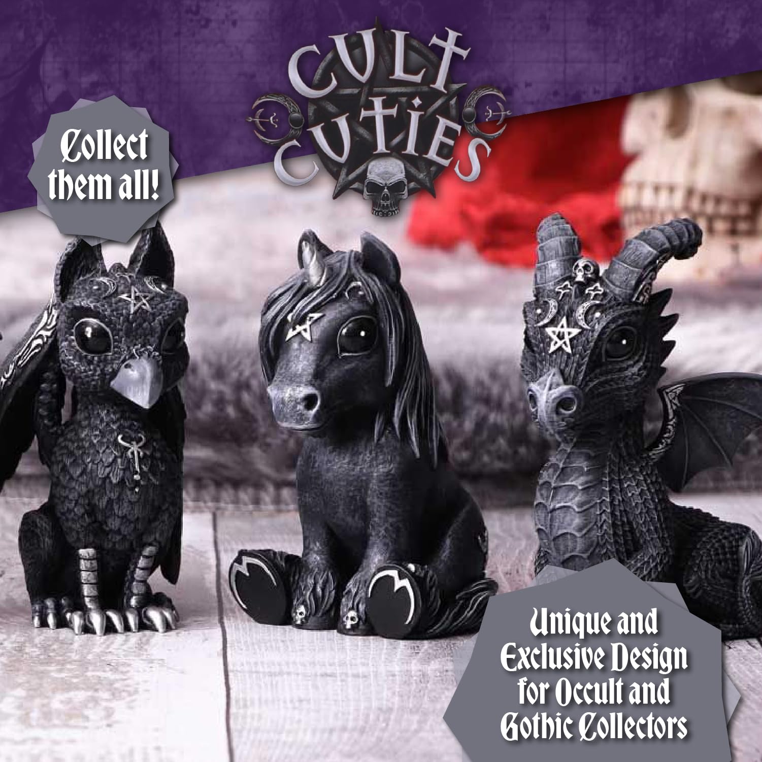 Nemesis Now Cult Cuties Adorable Occult Figurines, Bewitching Evil Spirit Creatures, Hand-Painted, Resin - Culthulhu