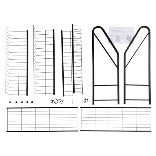 JAJADAH Kids Bookshelf, Large Black Bookcase, Large Capacity Books Toys Organizer for Studio/Den/Craft Room & Mailroom (Black)