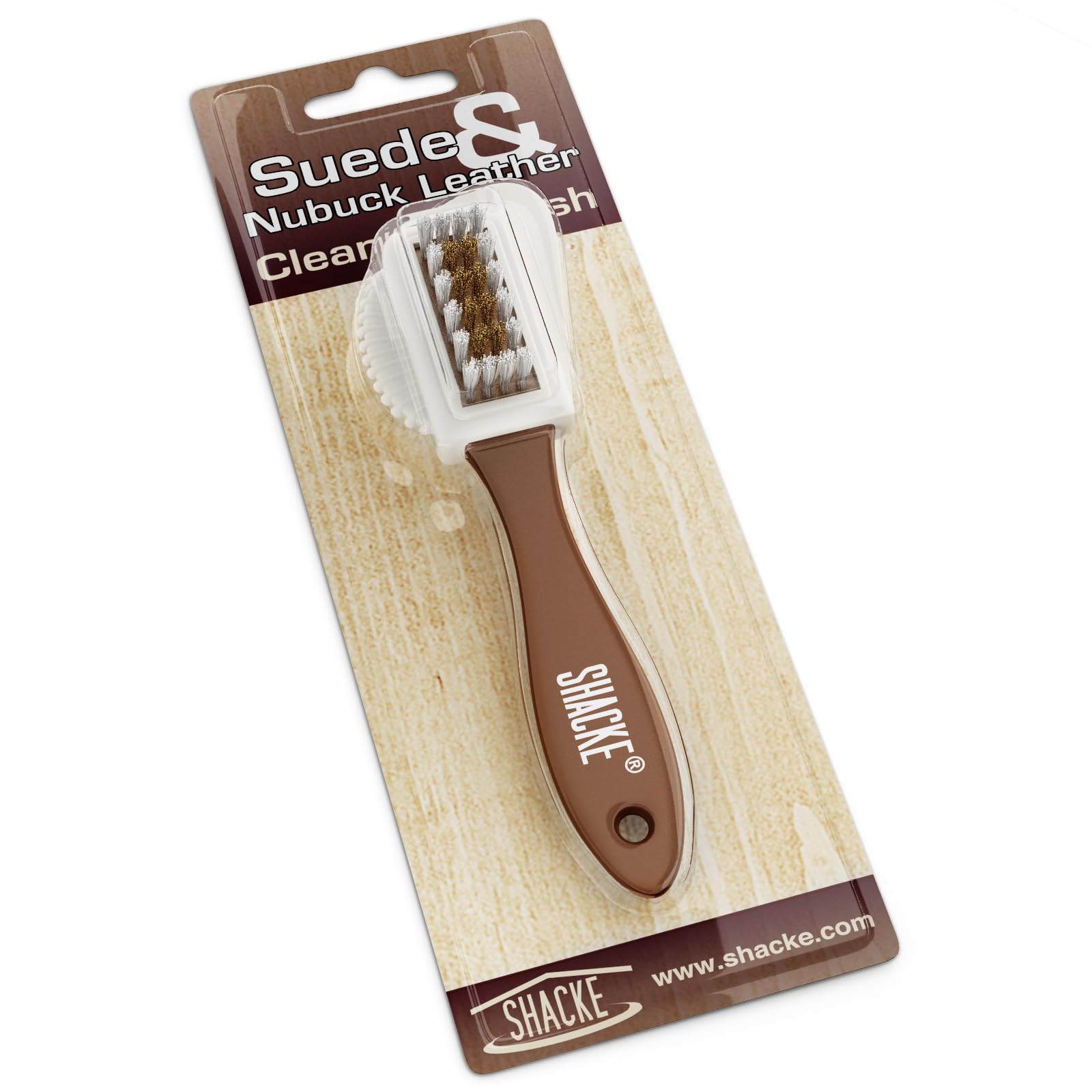 Shacke Suede & Nubuck 4-Way Leather Brush Cleaner