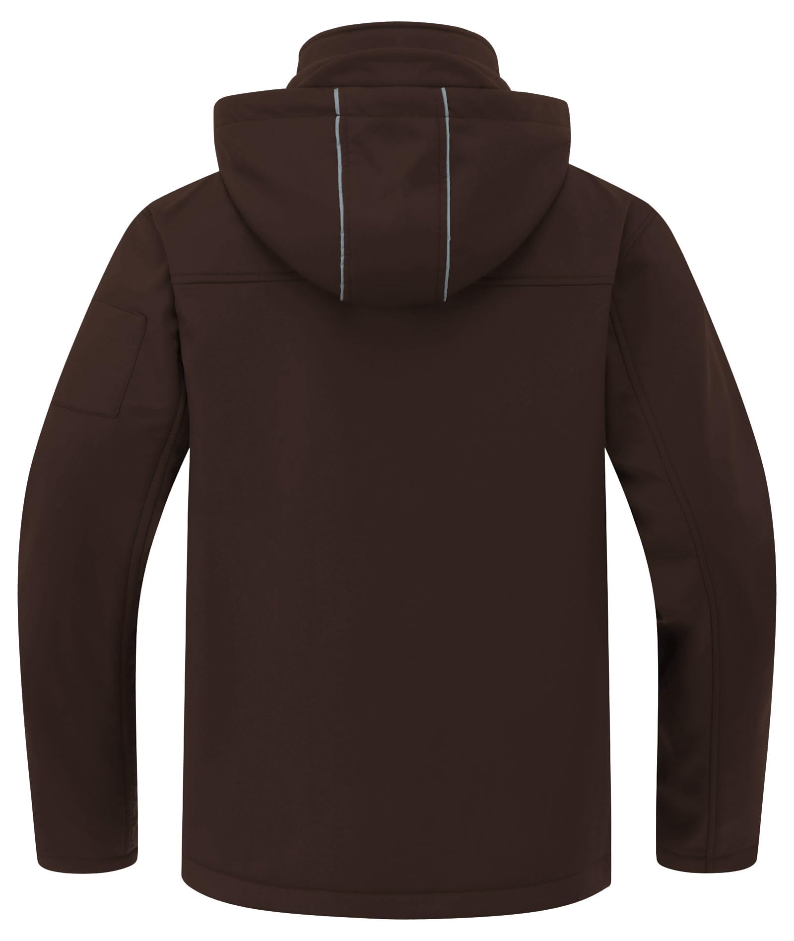CREATMO US Adult Rain Jackets For Men Weatherproof With Hood Packable Windbreaker Jackets All Weather Coats Brown L