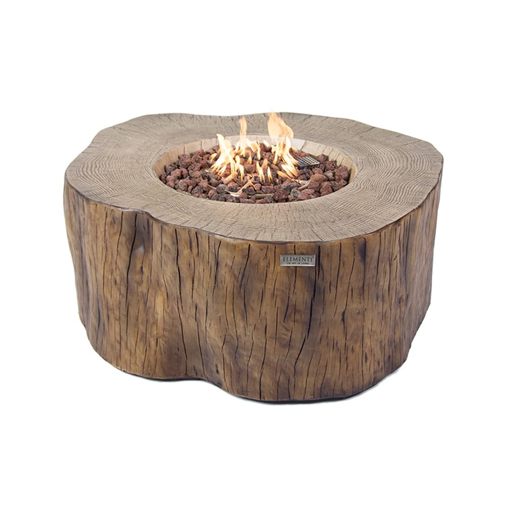 Manchester Concrete Fire Pit 42" x 39" Outdoor Patio Firepit Includes Lava Rocks Modern Fire Pits & Outdoor Fireplaces for Garden, Deck, Indoor & Outdoor Heating