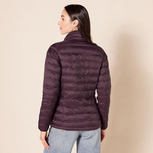 Amazon Essentials Women's Lightweight Long-Sleeve Water-Resistant Packable Puffer Jacket (Available in Plus Size), Burgundy, X-Large