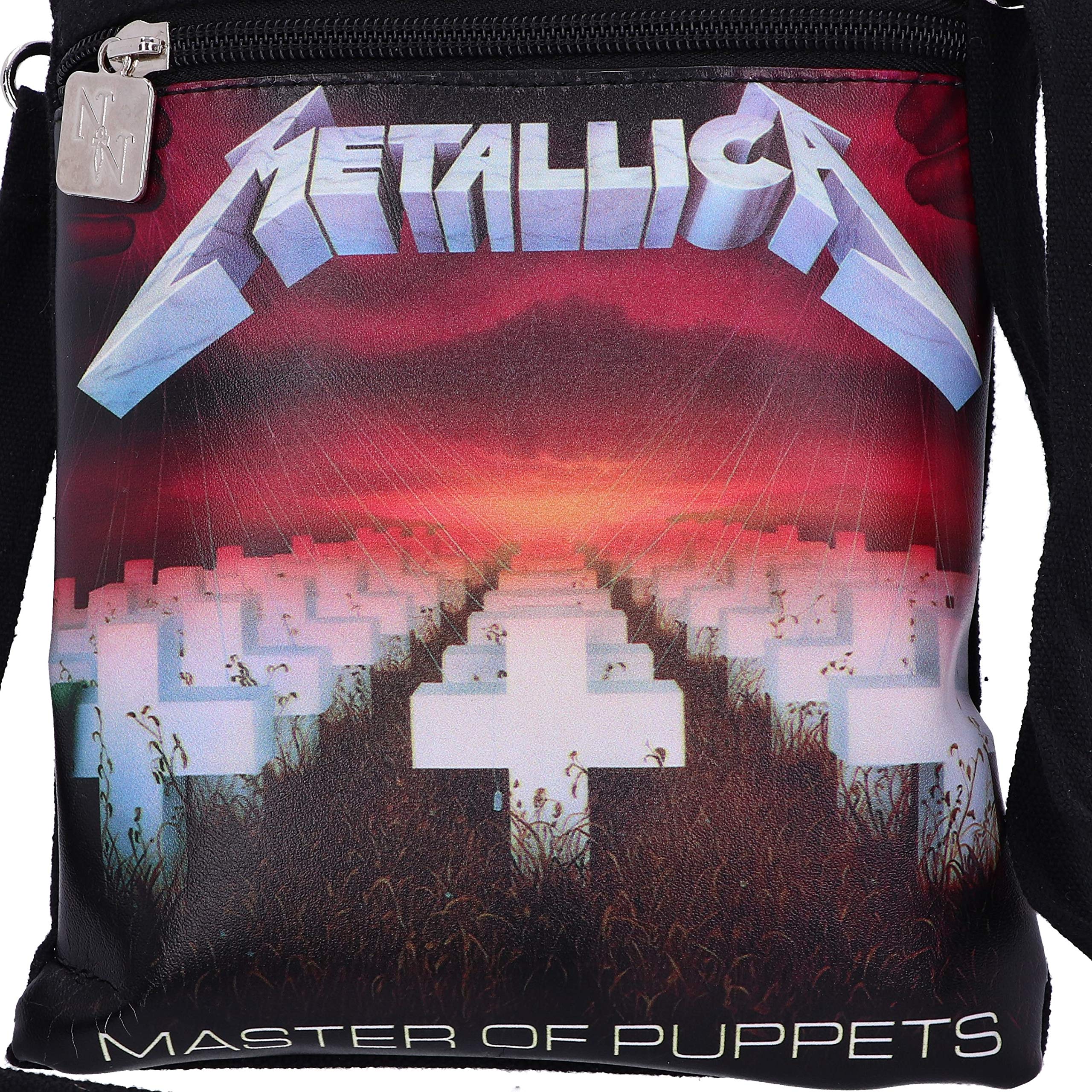 Nemesis Now Officially Licensed Metallica Master of Puppets Shoulder Bag, Metal, Black, 23cm