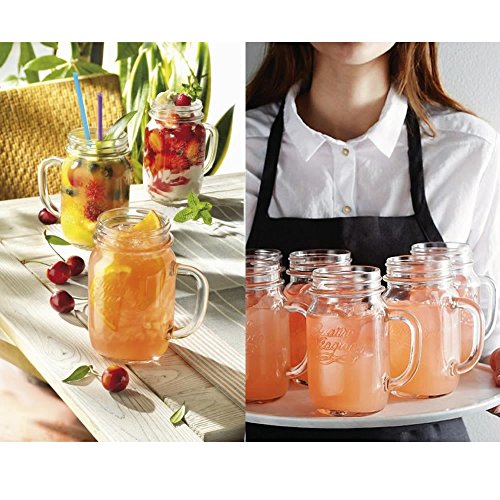 Rocco Bormioli 4 Stagioni Clear Glass Jar with Handle and Lid, 47 x 25 x 15 cm [Italian Language Design]